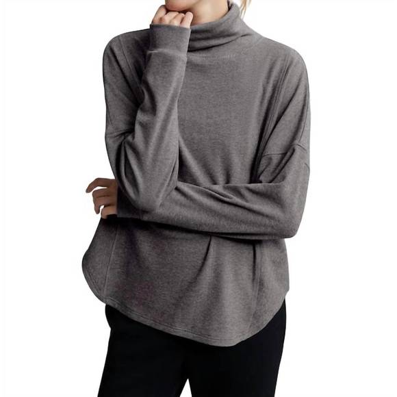 Varley | Sweaters | New Varley Rainer Roll Neck Jumper In Black Marl ...